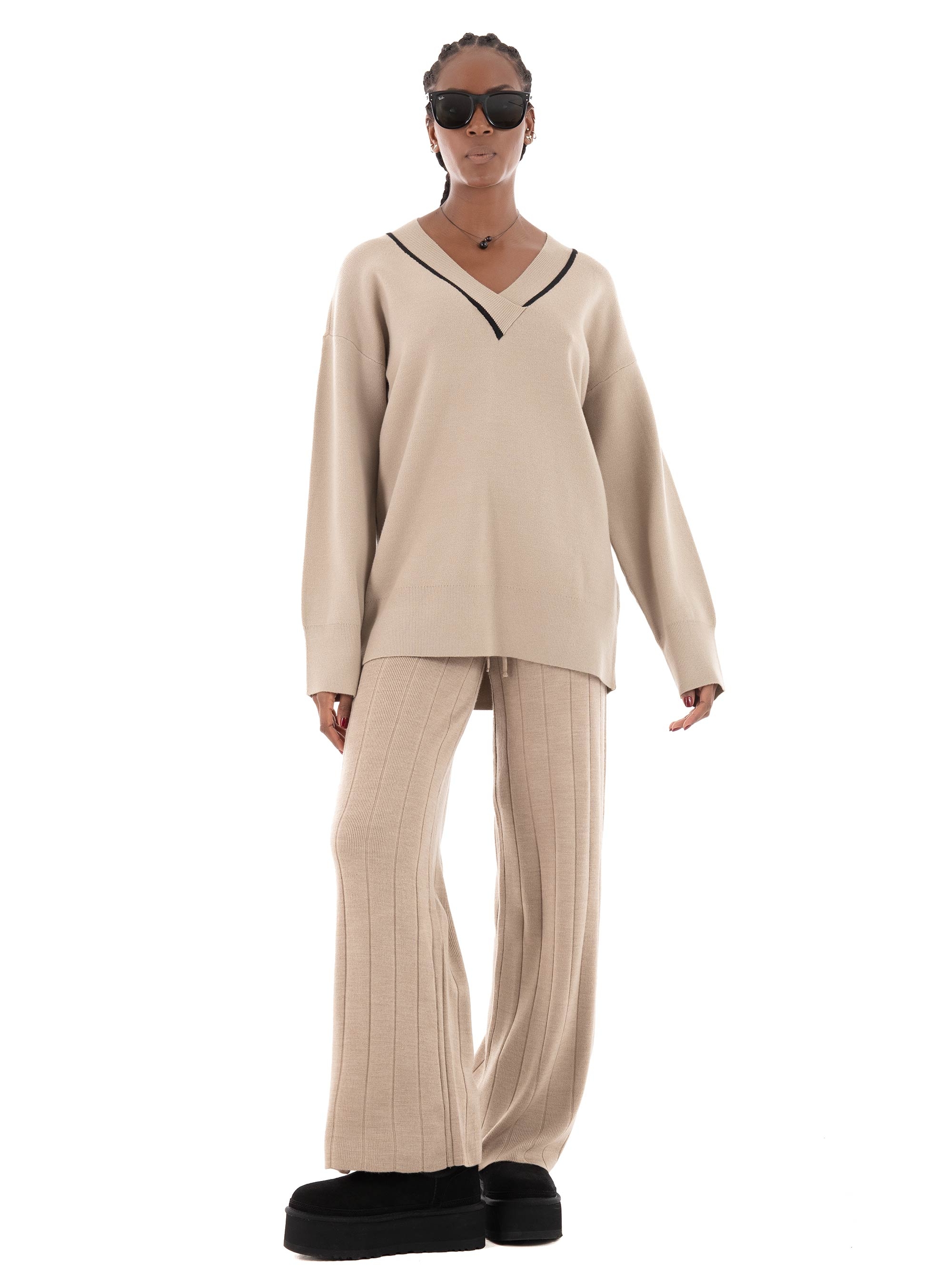 Vero Moda Saba V-Neck Long Pullover