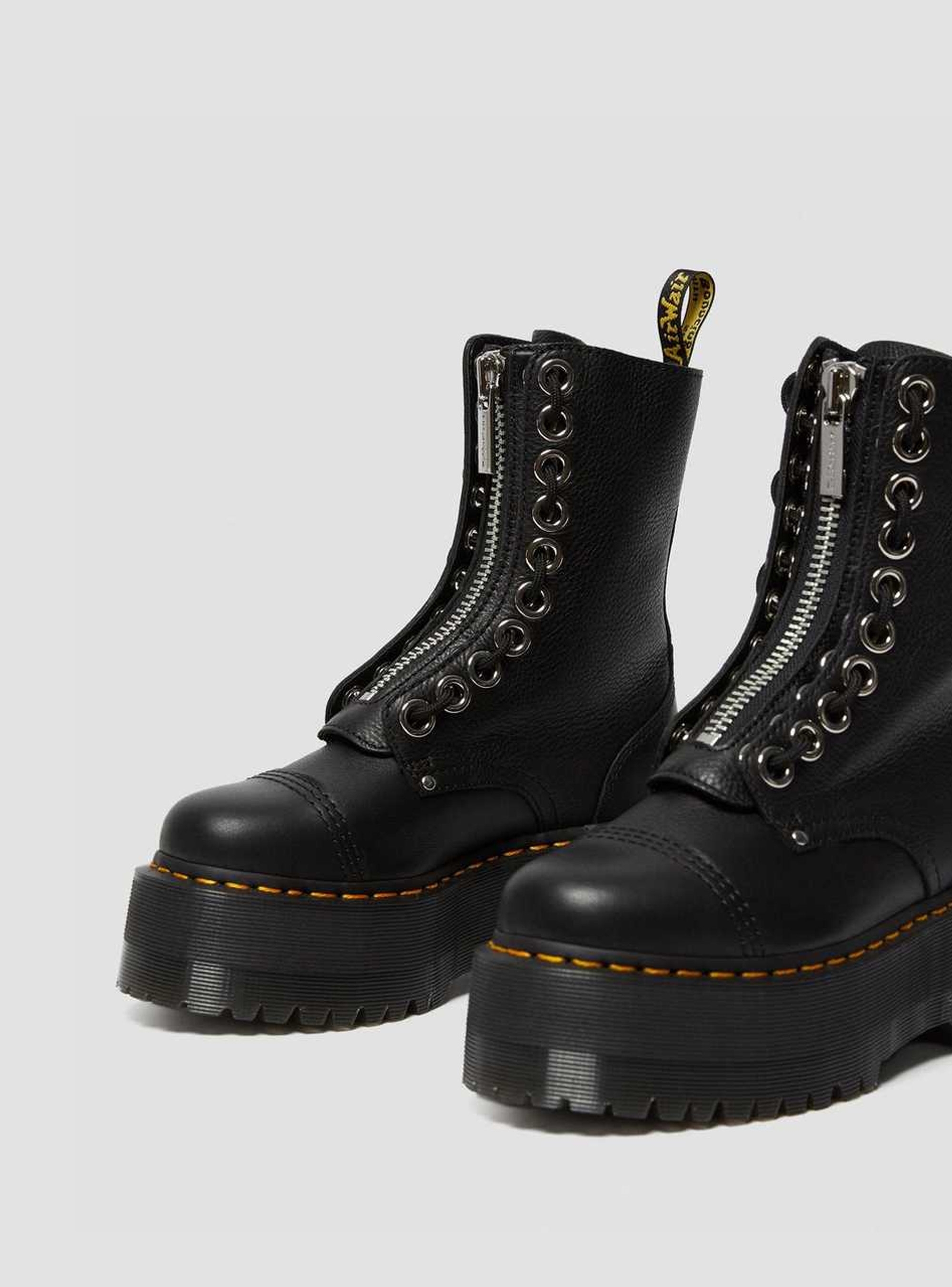 Dr Martens Sinclair Hi Max Platform Boots-Black
