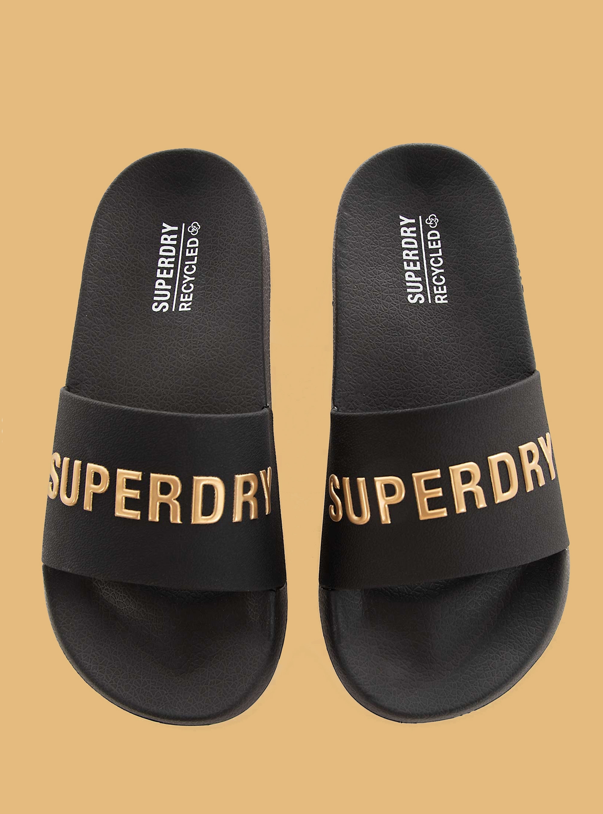 Superdry Code Logo Vegan Pool Slides
