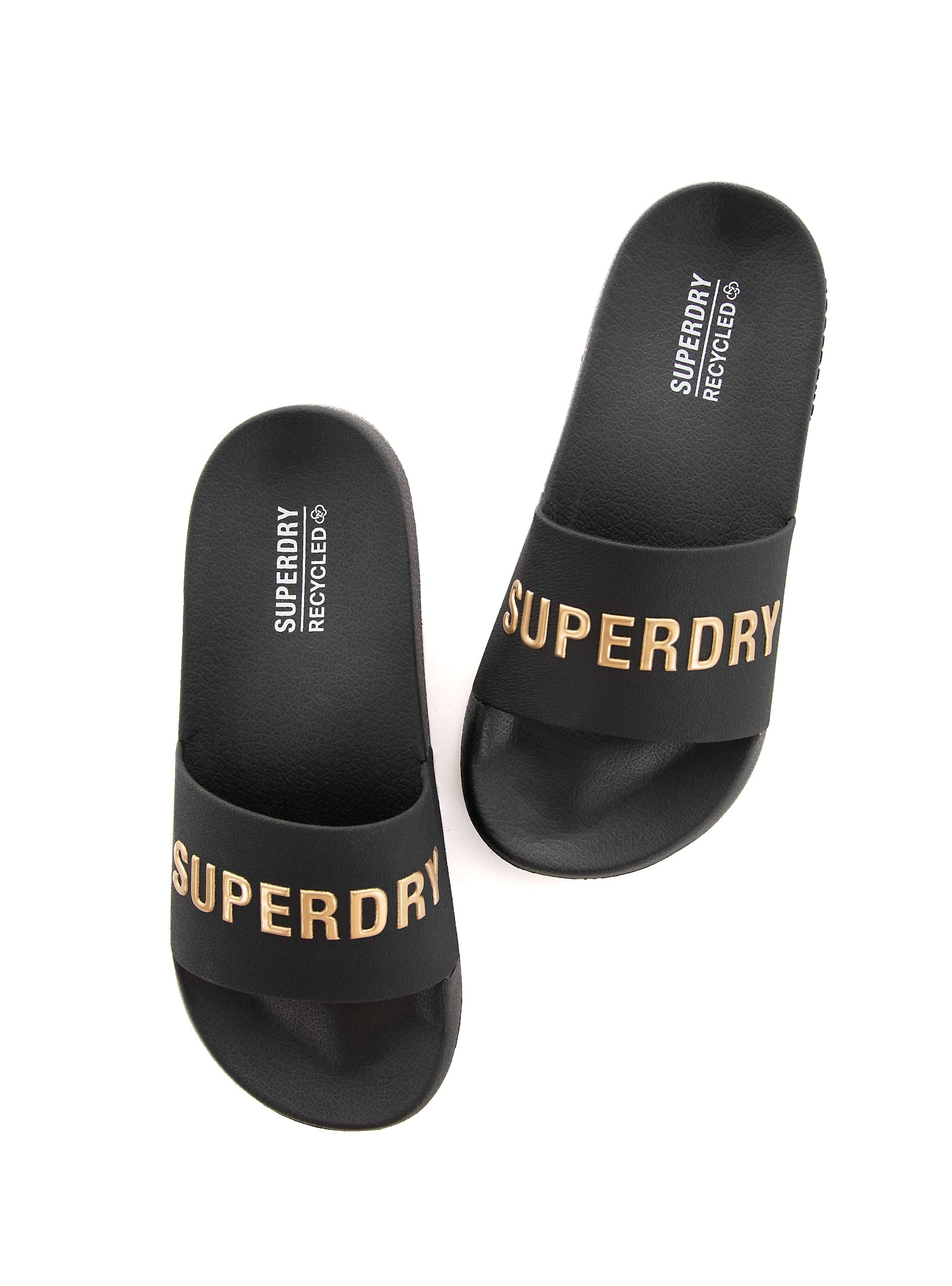 Superdry Code Logo Vegan Pool Slides