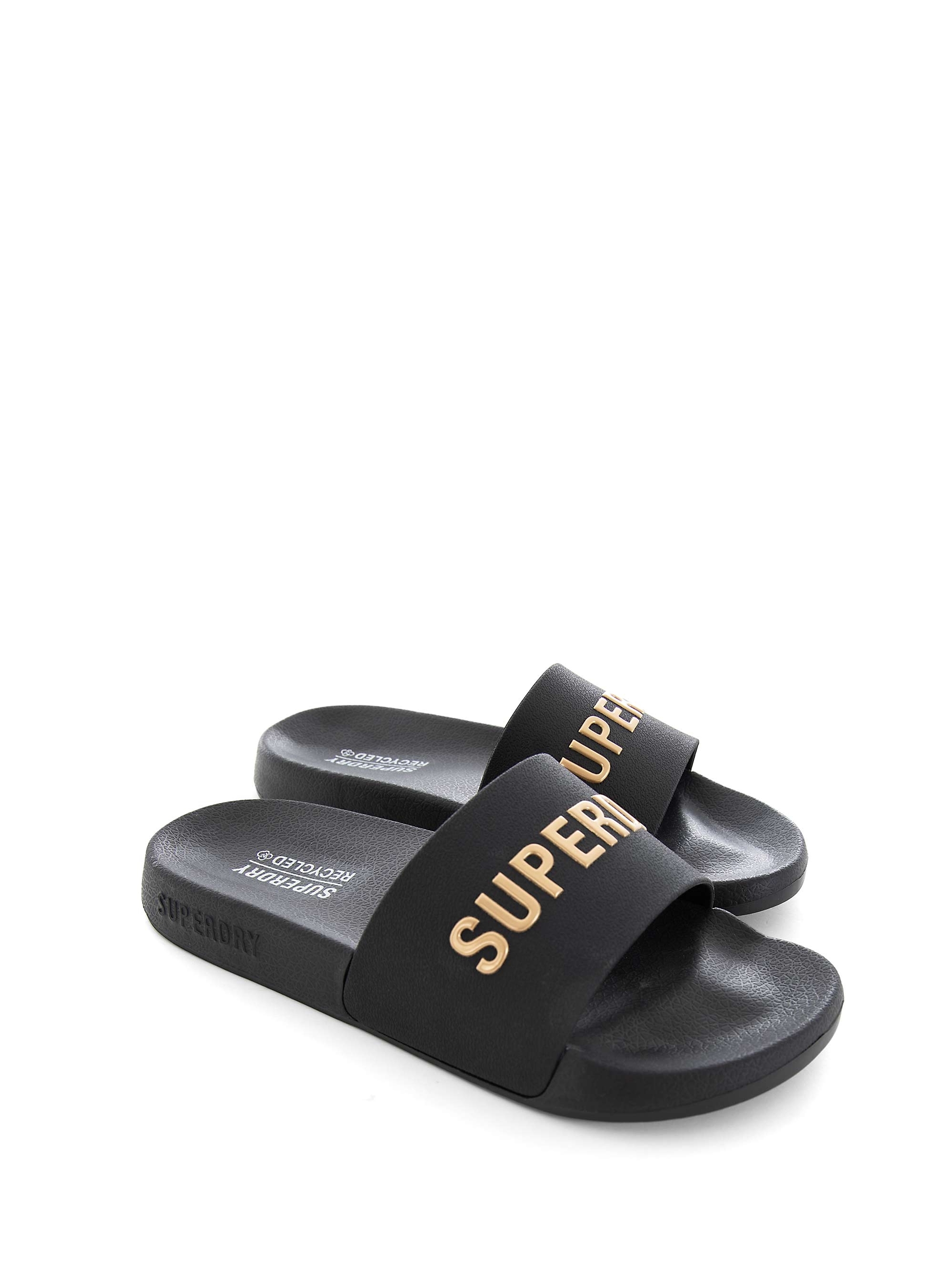Superdry Code Logo Vegan Pool Slides